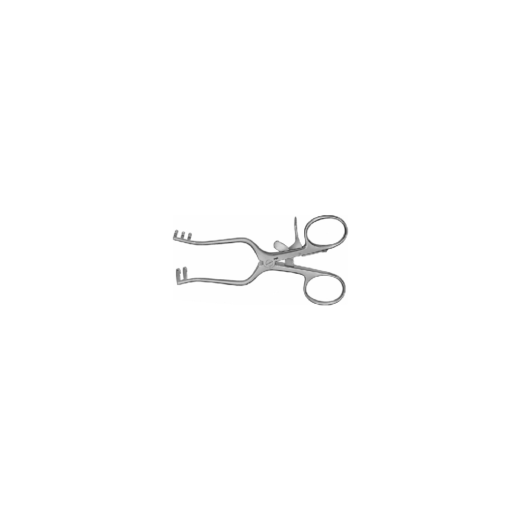 Weitlaner self-holding retractor, 2 x 3 teeth, blunt, 11.0 cm - Liber ...
